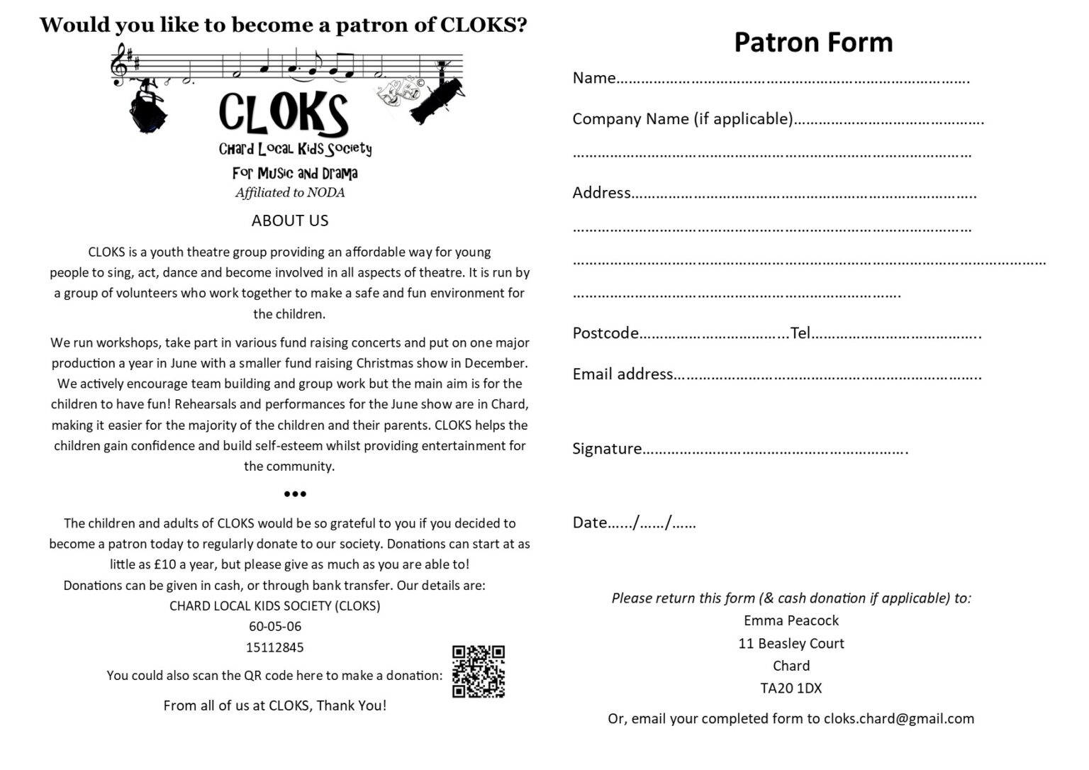 Patrons – CLOKS